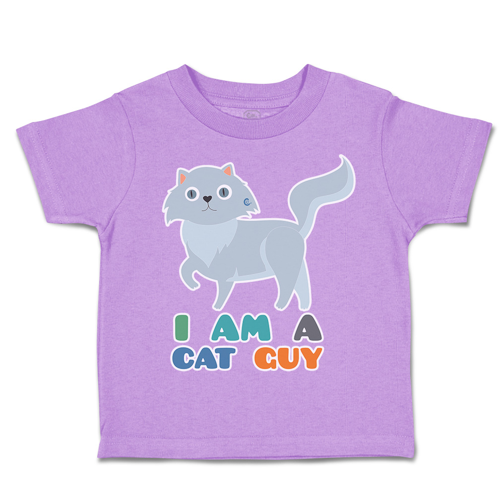 Toddler T-Shirt I Am A Cat Guy Cat Cotton Boy & Girl Clothes Funny Tee ...
