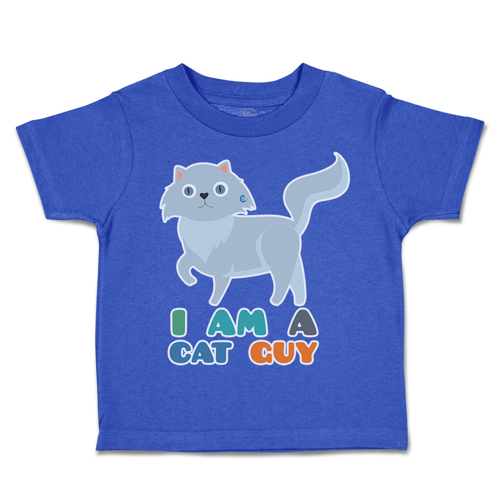Toddler T-Shirt I Am A Cat Guy Cat Cotton Boy & Girl Clothes Funny Tee ...