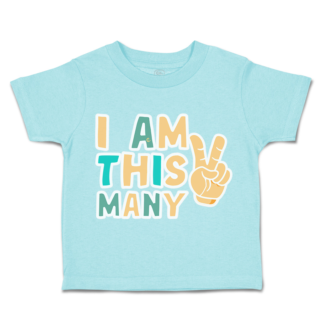 Toddler T-Shirt I Am This Many Handprint Style B Handprint Boy & Girl ...