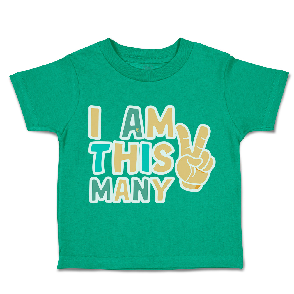 Toddler T-Shirt I Am This Many Handprint Style B Handprint Boy & Girl ...